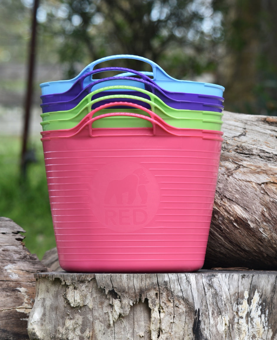 Red Gorilla Horse Feed Buckets, Shovels, Rakes and Stable Toys ...