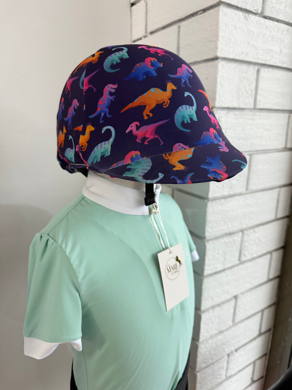 Dino Dash Kids Helmet Cover – Penelope Claire Ponywear